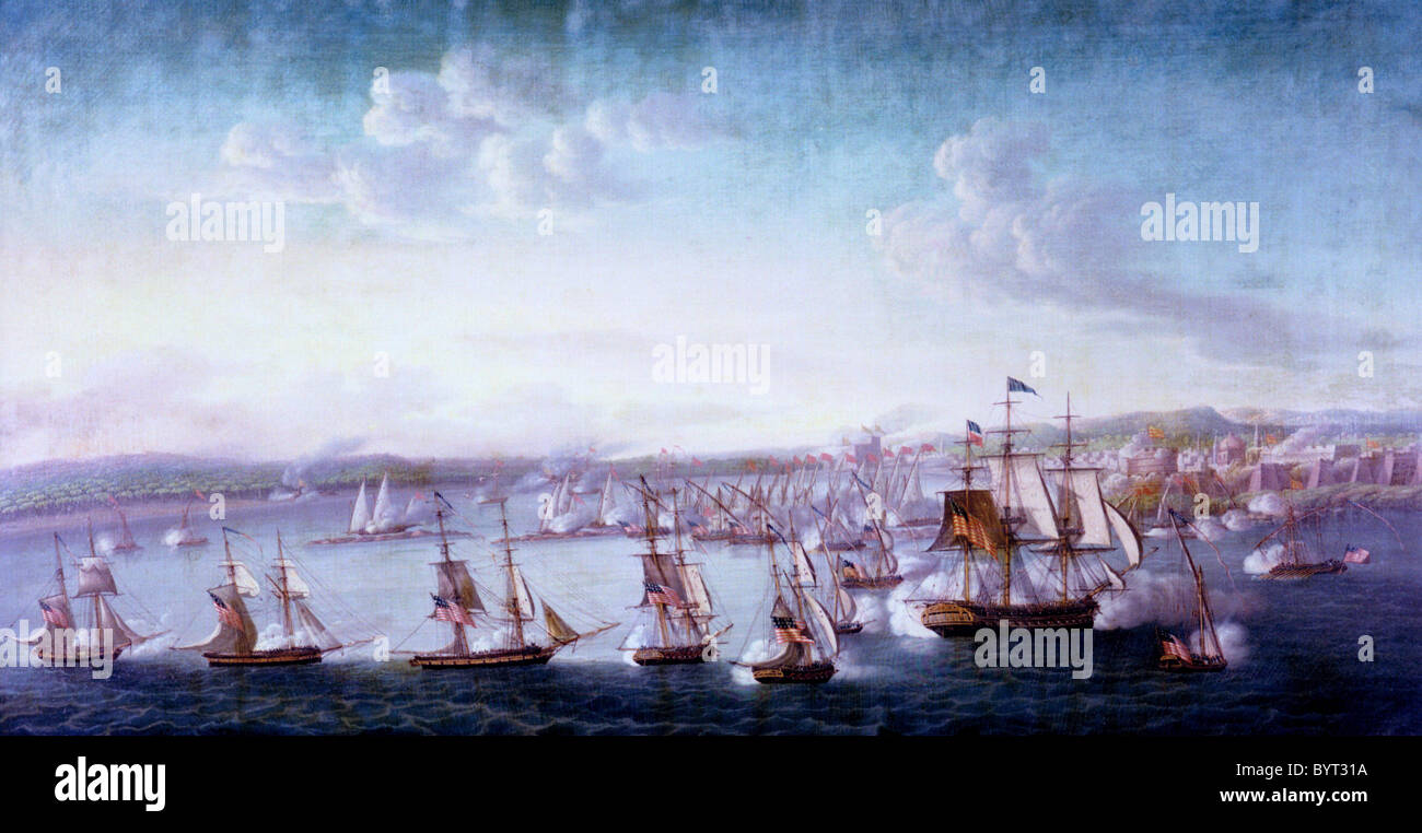 1801 naval painting hi-res stock photography and images - Alamy