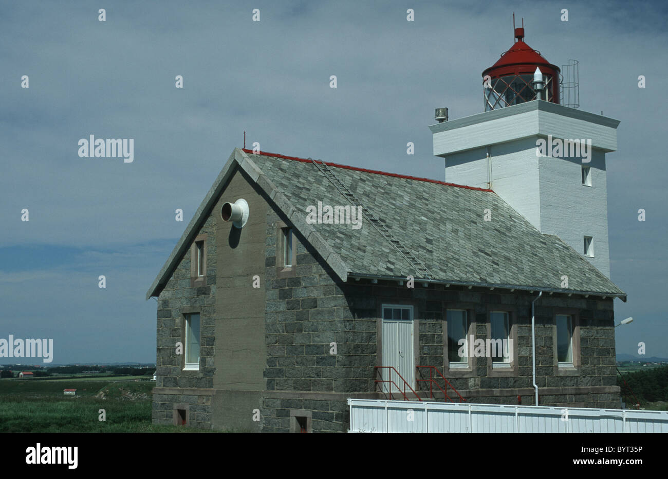 Obrestad fyr, lighthouse, Norwegian coast Stock Photo - Alamy