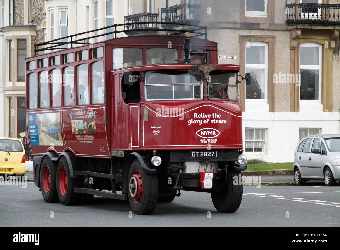 Elizabeth Steam Bus Stock Photo - Alamy