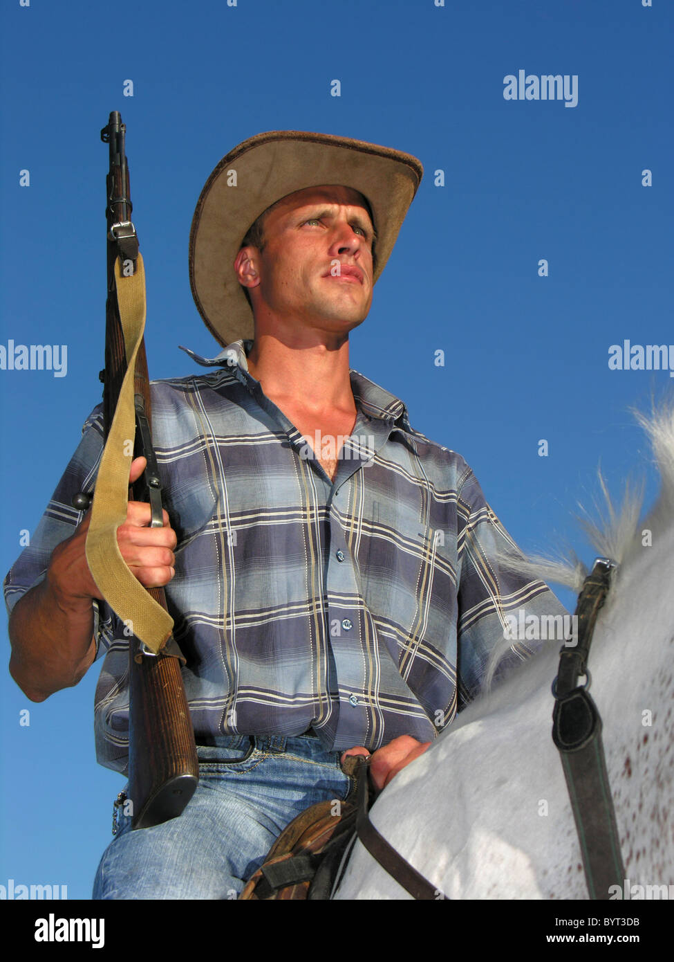Cowboy Horse Gun High Resolution Stock Photography and Images - Alamy
