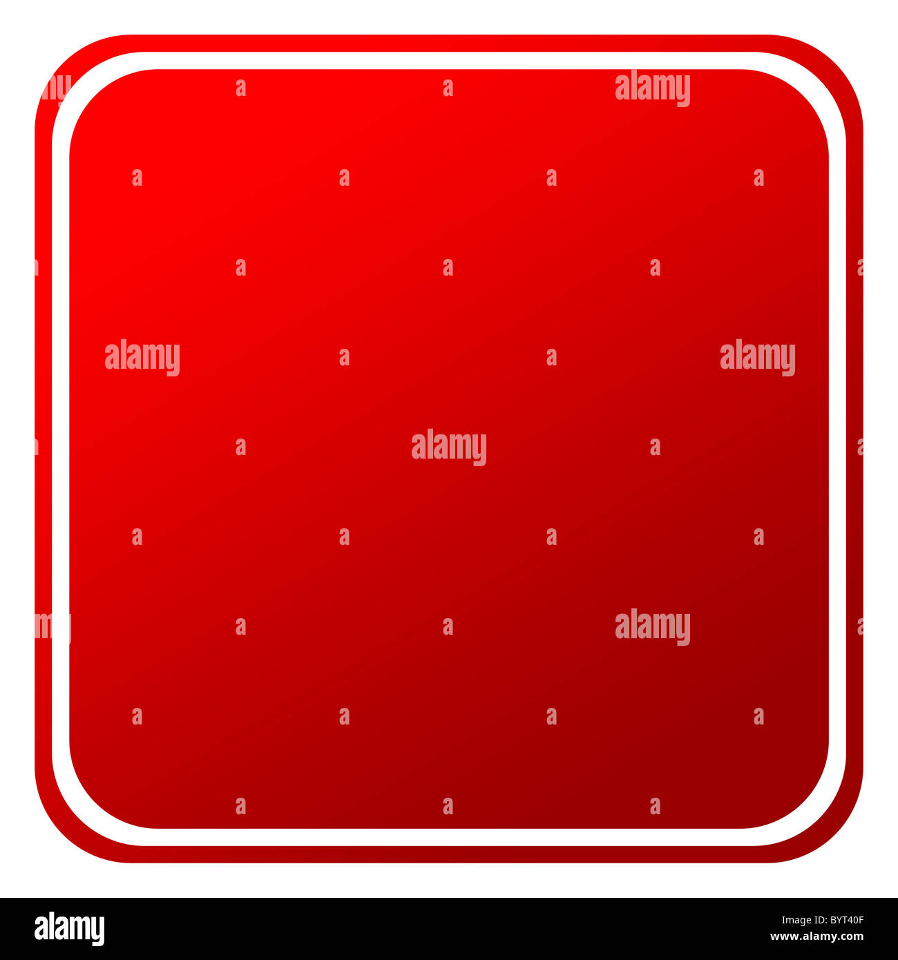 Illustration of blank red button isolated on white background Stock ...