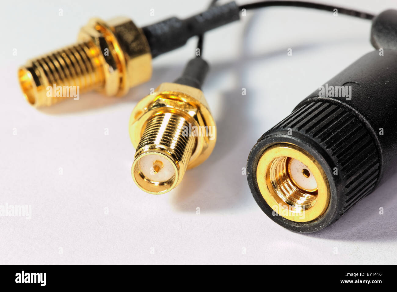 wireless antenna connectors Stock Photo - Alamy