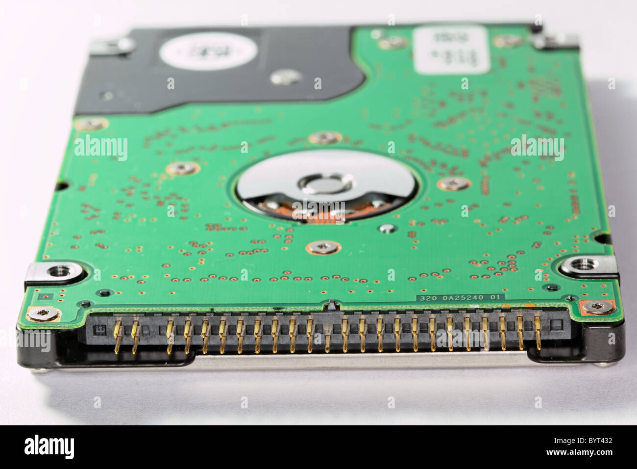 hard drive data connector up close Stock Photo - Alamy