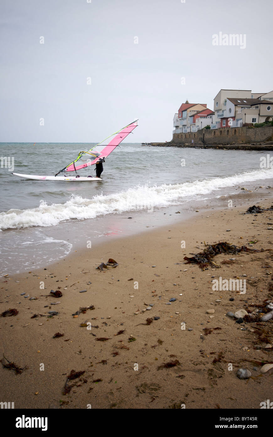 Swanage Hampshire England UK Beach Wind Surf Board Stock Photo - Alamy