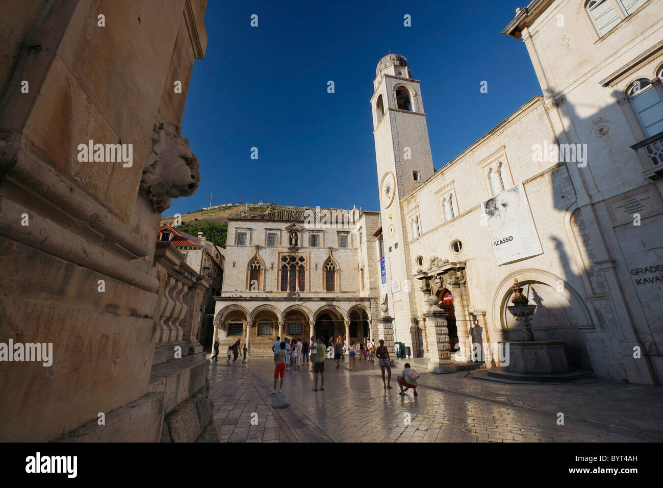 Luza square, Dubrovnik, Croatia, heritage Stock Photo - Alamy