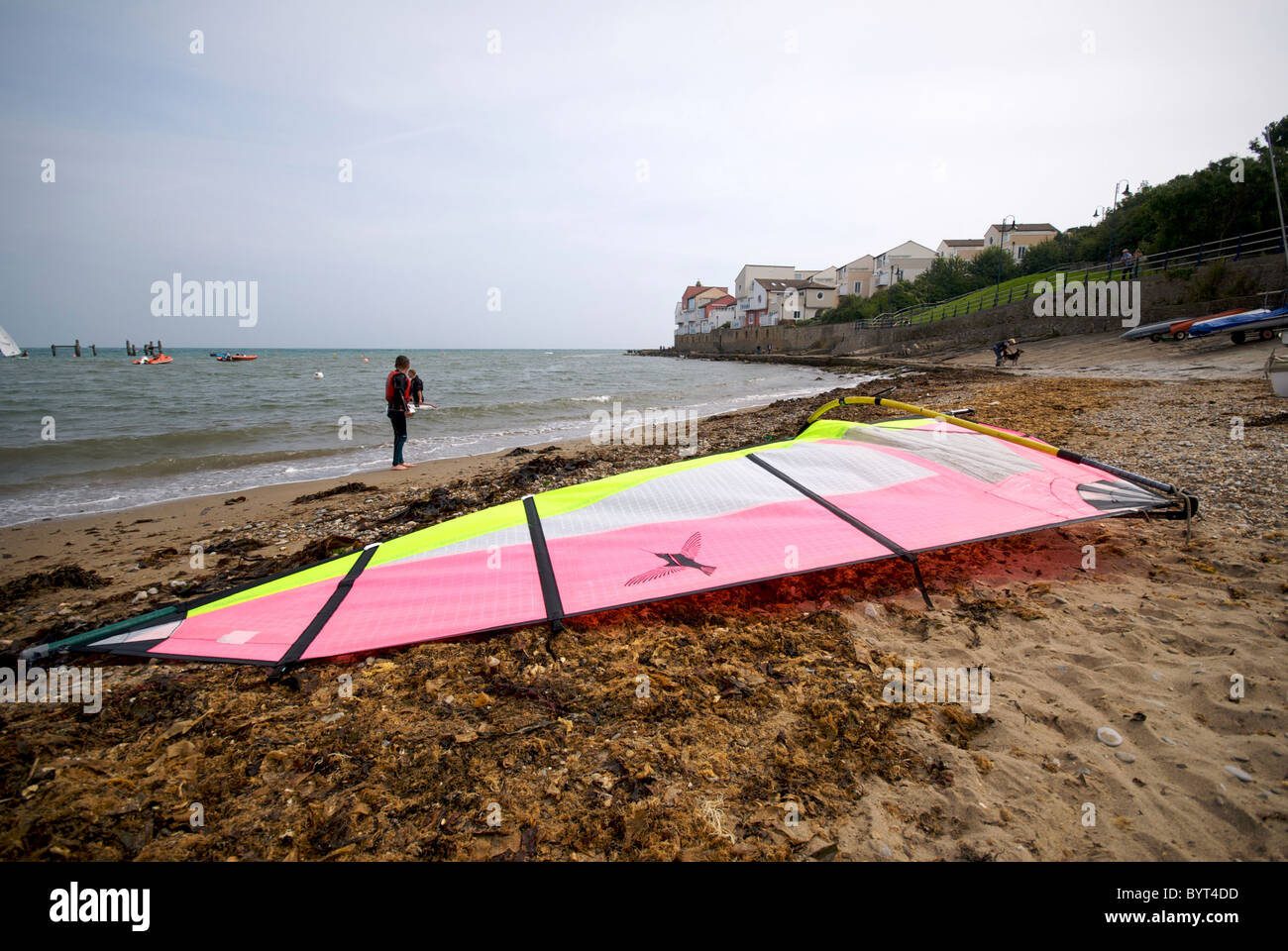 Swanage Hampshire England UK Beach Wind Surf Board Stock Photo - Alamy