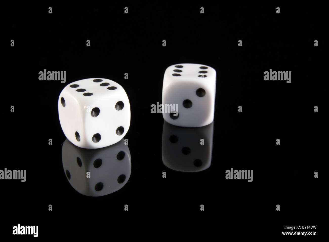 Black background dice hi-res stock photography and images - Alamy