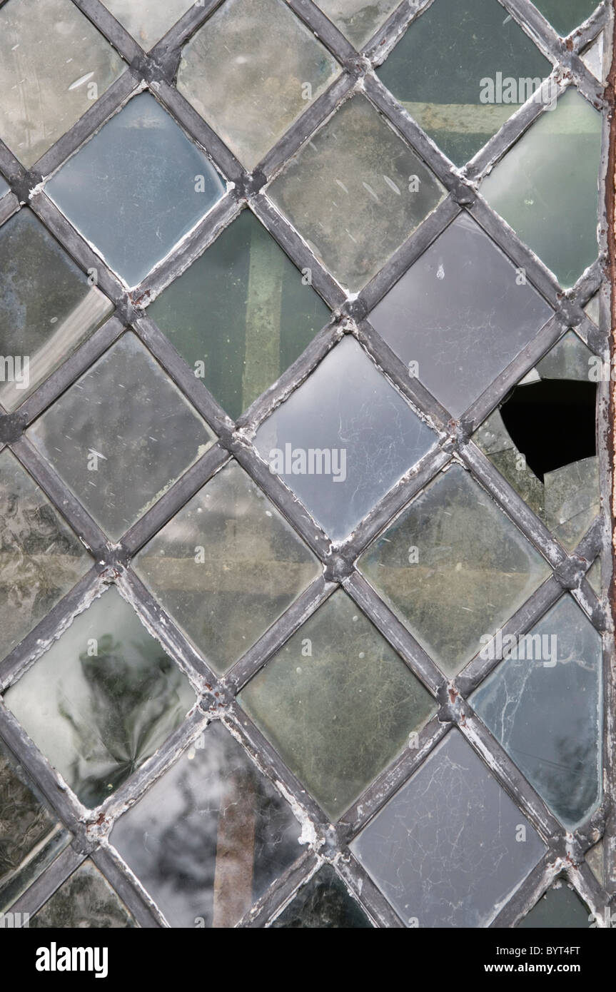 Broken church window Stock Photo - Alamy