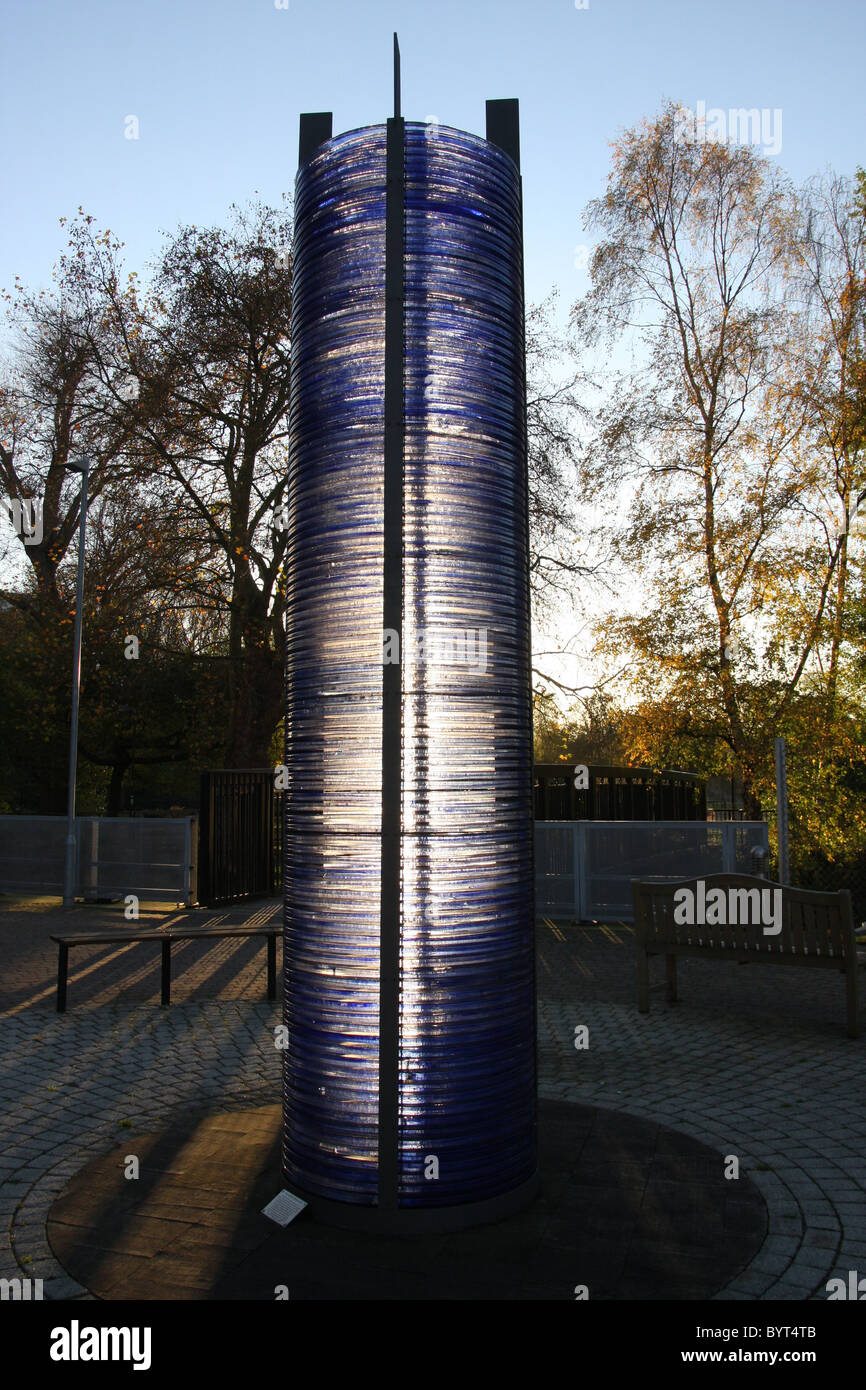 Blue Well is a sculpture by Chris Marshall. It is at the centre of a ...