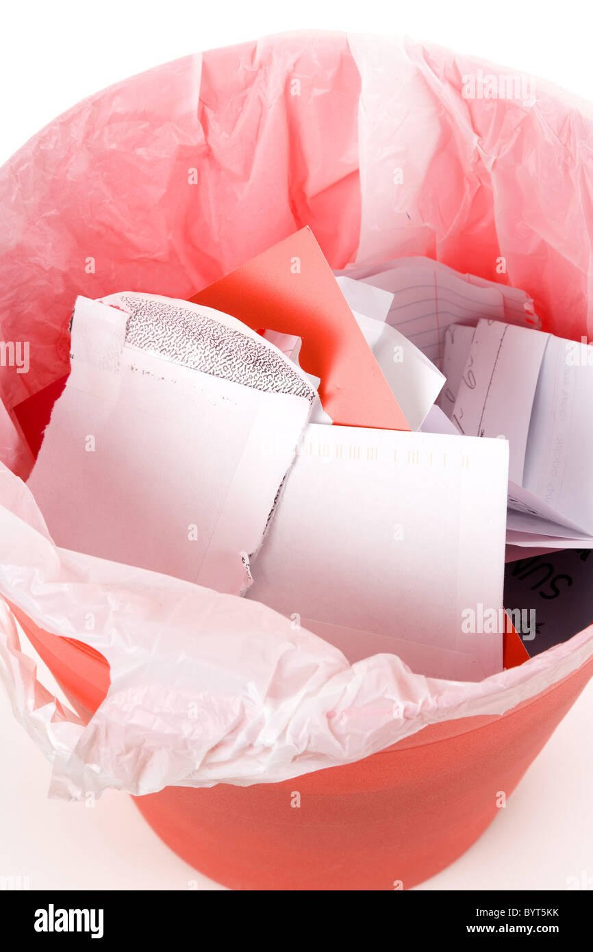 Red garbage bin hi-res stock photography and images - Alamy