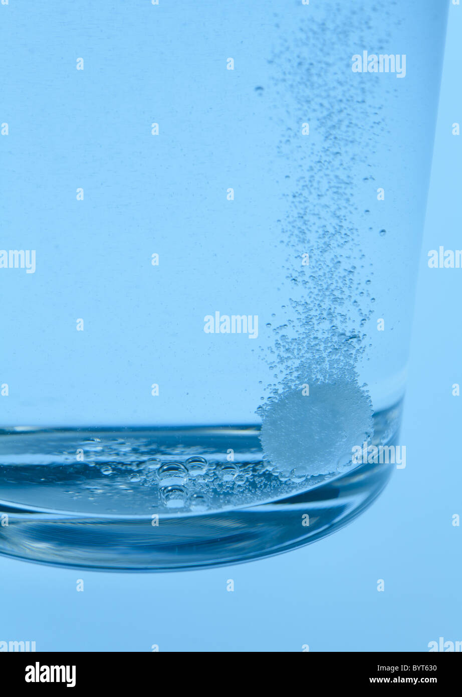 Tablet in water Stock Photo - Alamy
