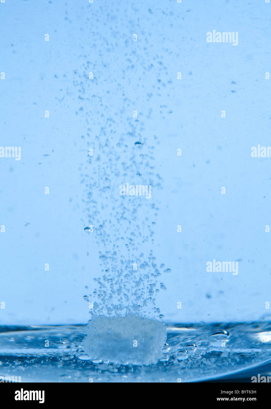 Tablet in water Stock Photo - Alamy