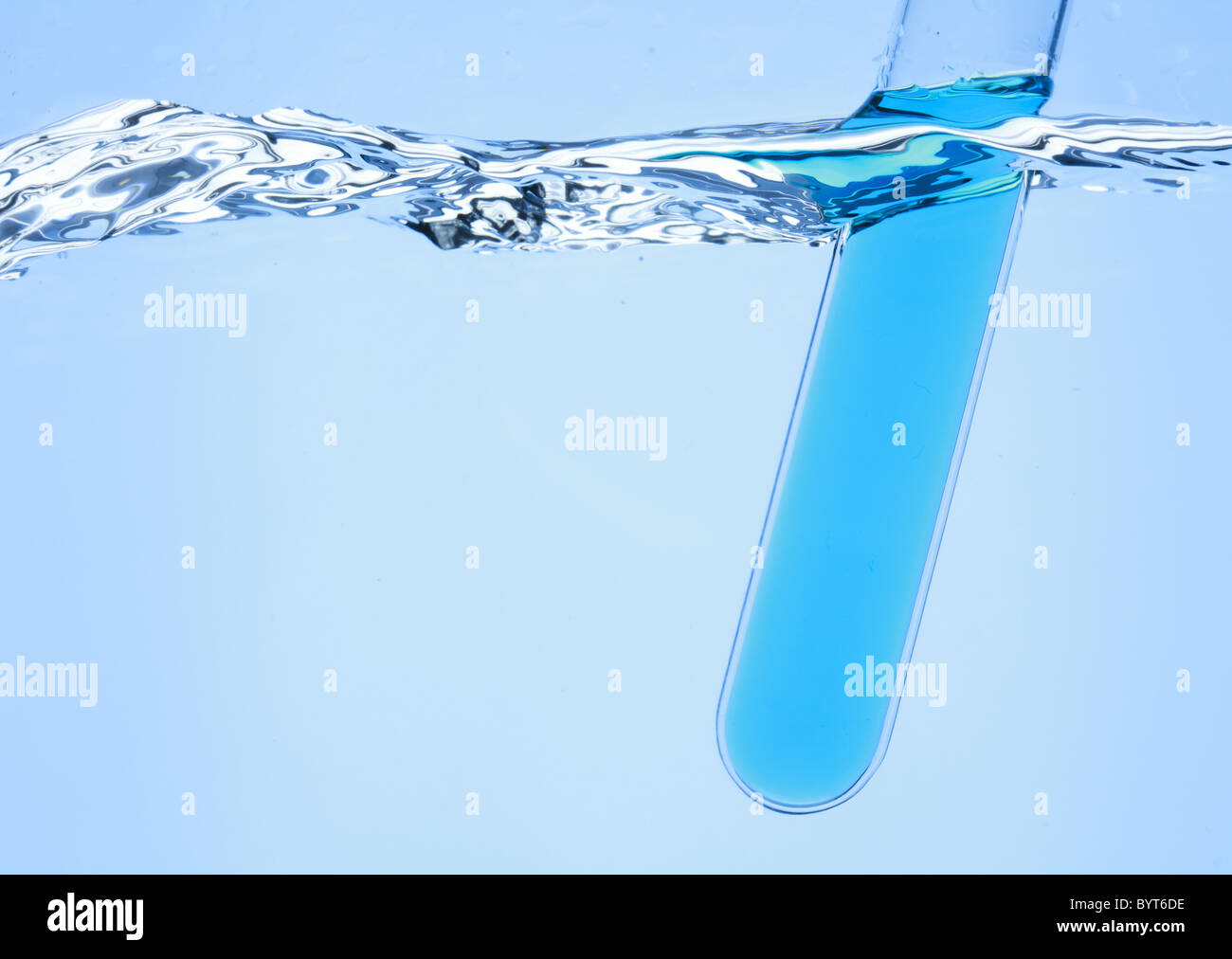 Test tube in water Stock Photo - Alamy