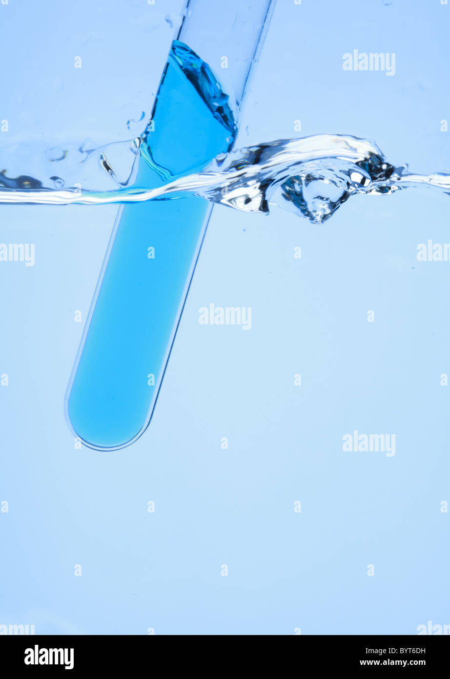 Test tube in water Stock Photo - Alamy