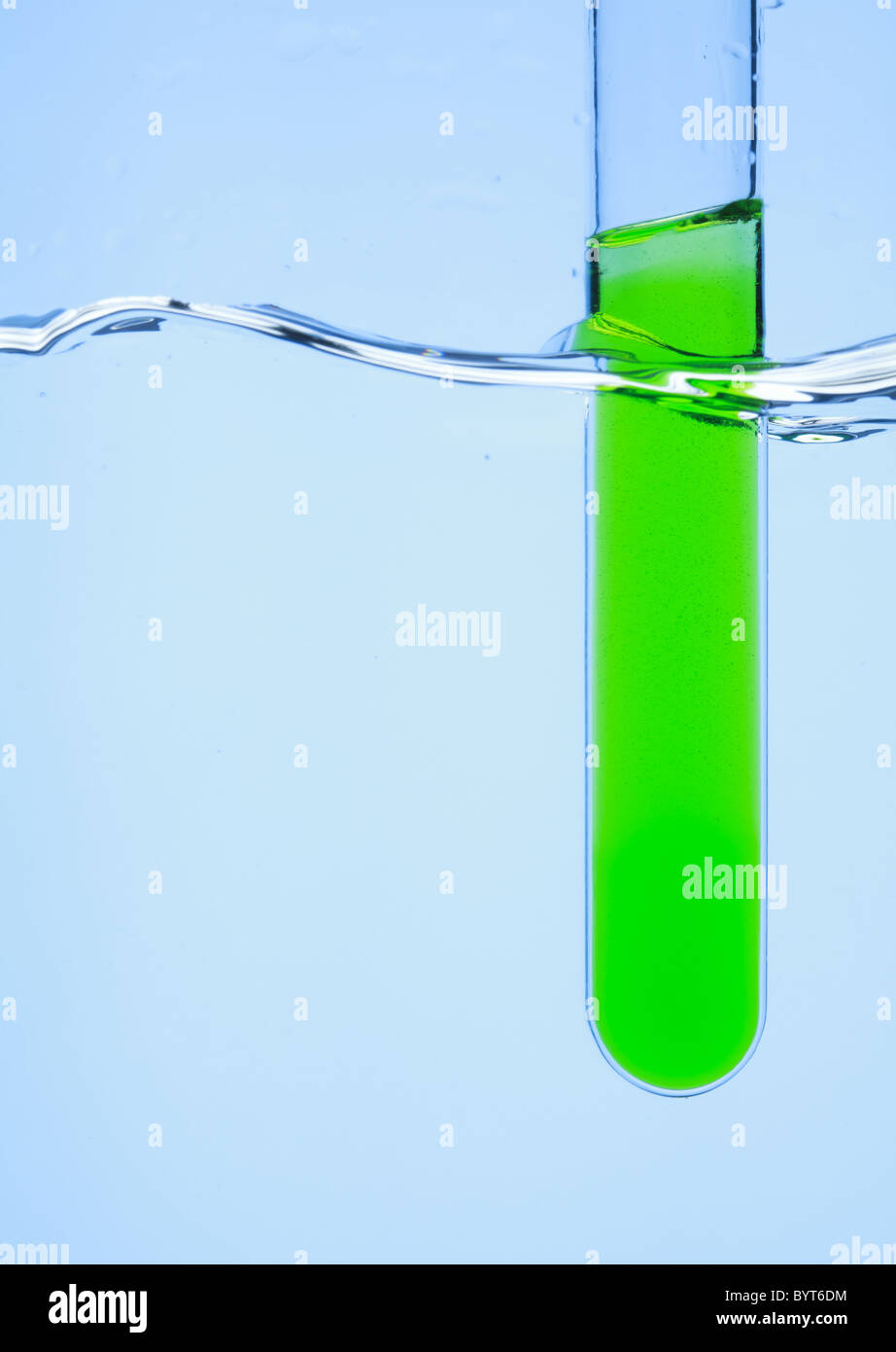 Test tube in water Stock Photo - Alamy