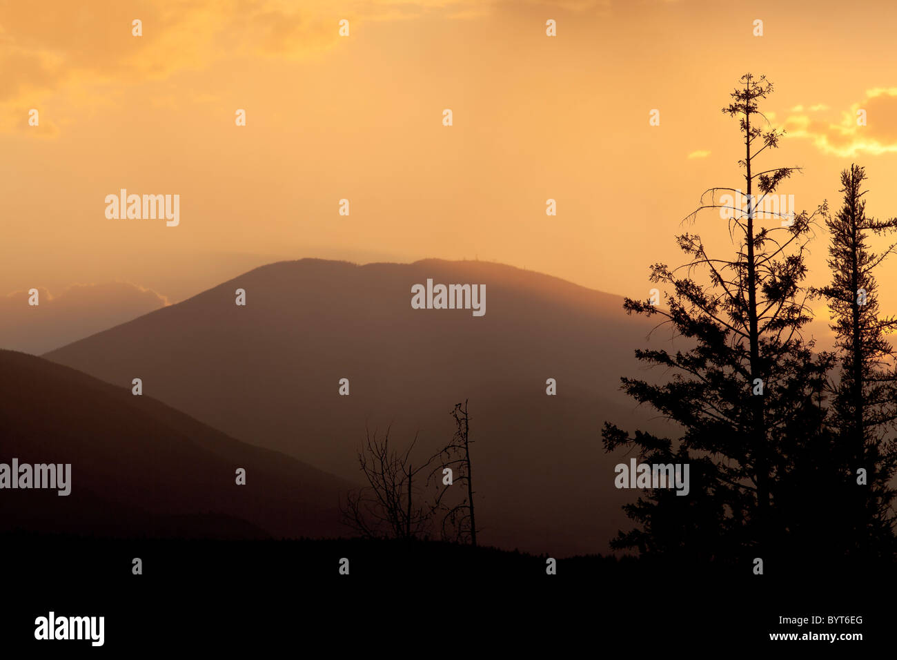 British Columbia sunset Stock Photo - Alamy