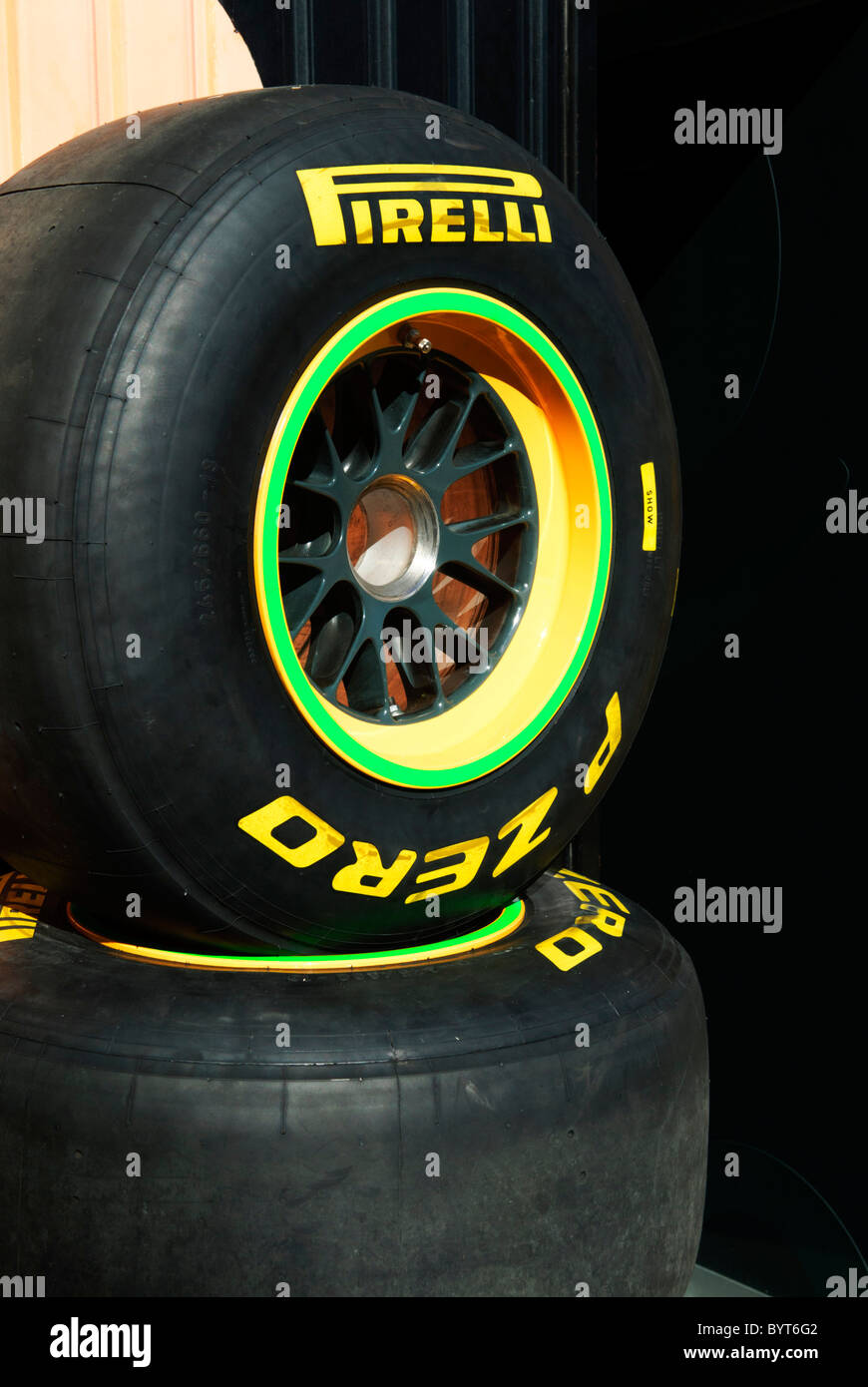 Pirelli Formula One race tiresTires Stock Photo - Alamy