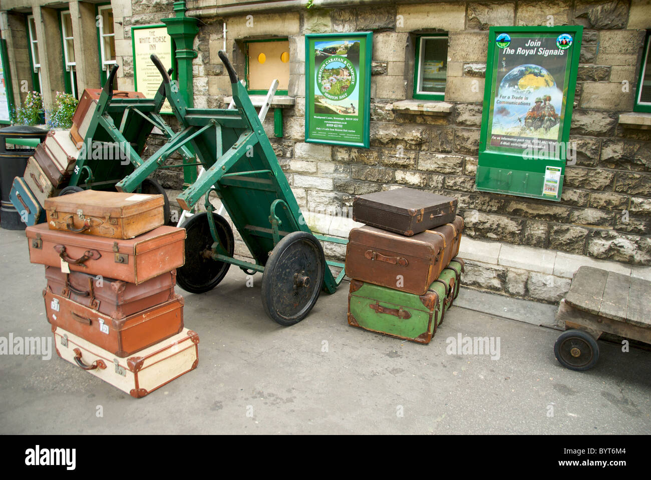 Swanage Station Turntable Locomotive Hampshire England UK Suitcases ...