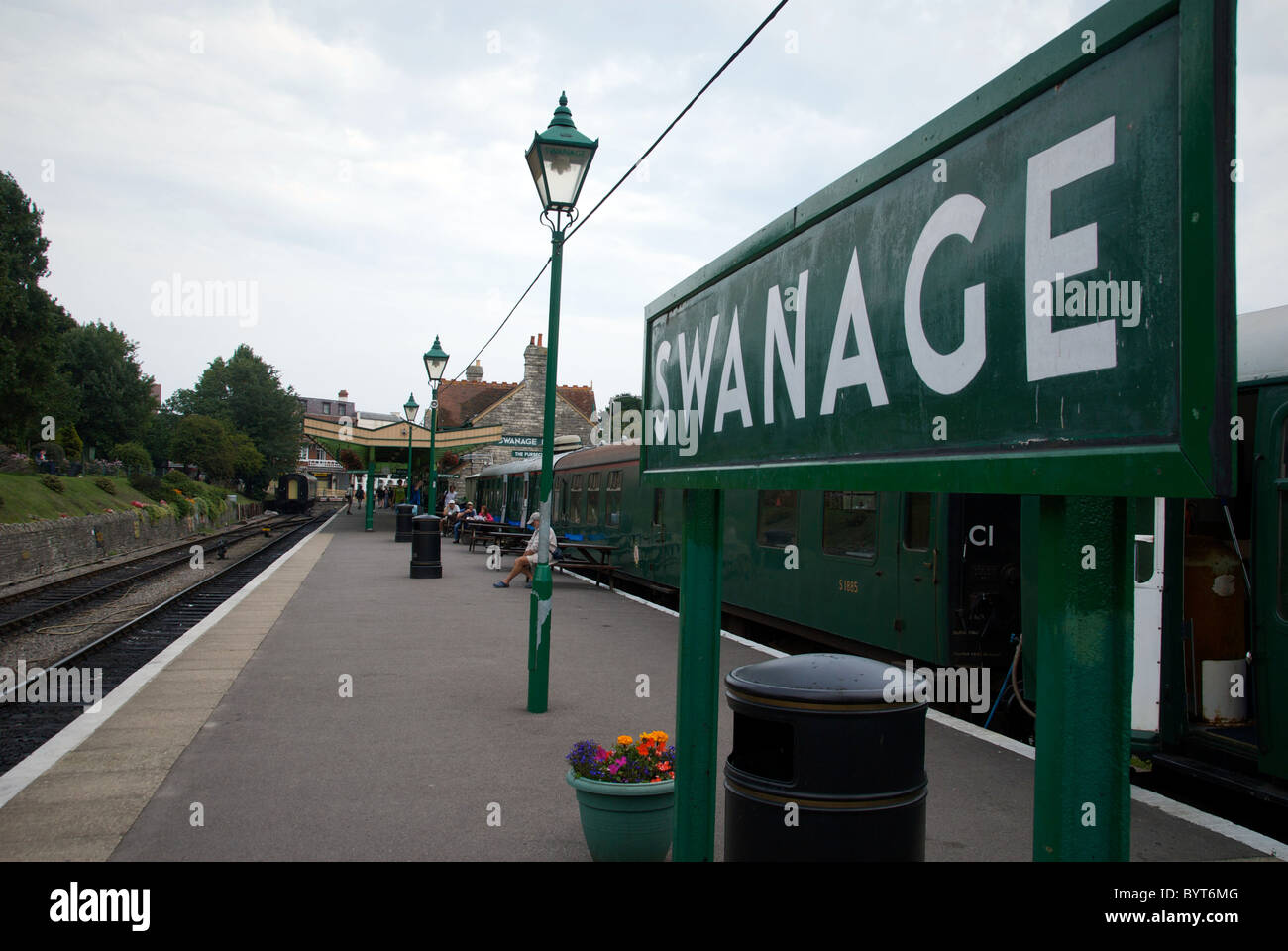 Swanage Station Turntable Locomotive Hampshire England UK Stock Photo ...
