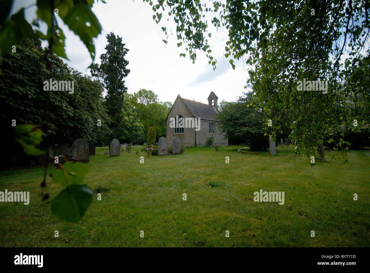Upper Bucklebury Cemetery Berkshire England UK Chapel Stock Photo - Alamy