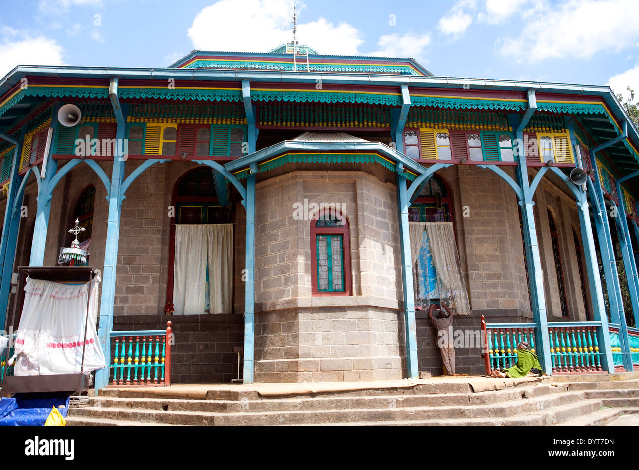 Entoto Maryam Church in the Entoto Mountains outside of Addis Ababa ...