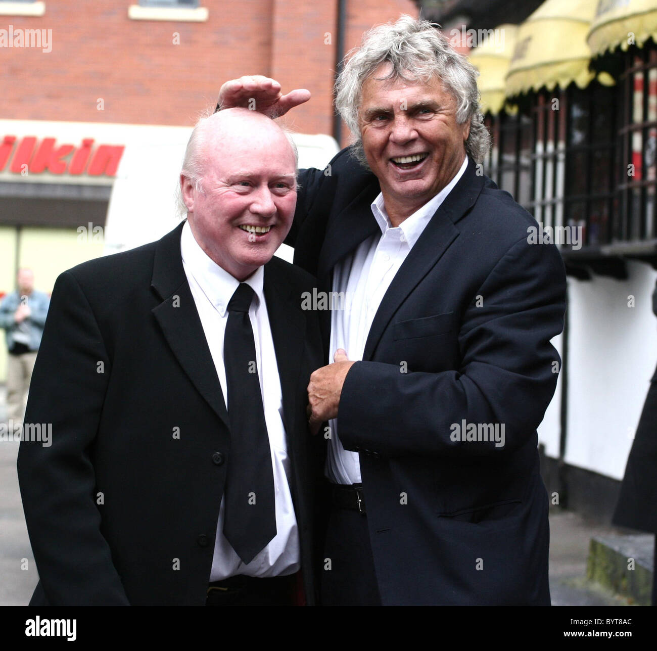 Stan Boardman and Robin Colvill The funeral of Bernard Manning held at ...