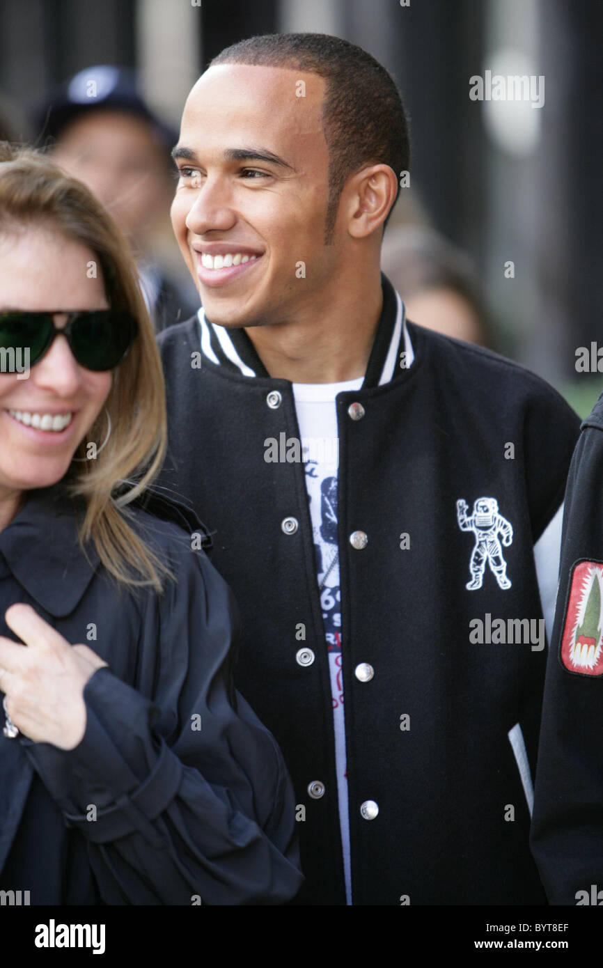 Lewis Hamilton and his new friend out shopping together, checking out ...