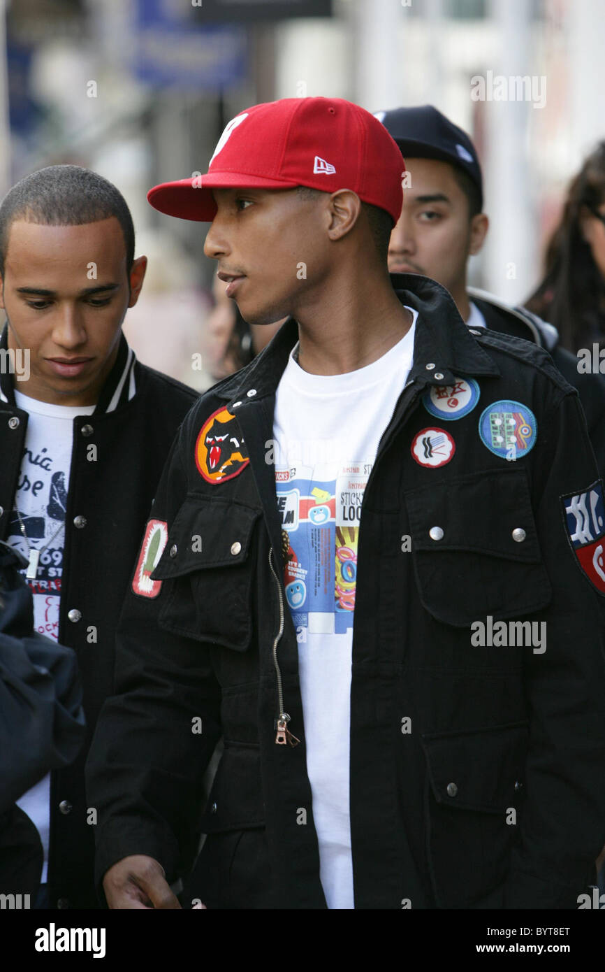 Lewis Hamilton and Pharrell Williams the two new friends out shopping ...