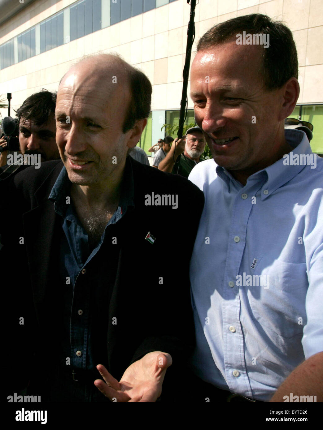 BBC journalist Alan Johnston holds a press conference after being ...