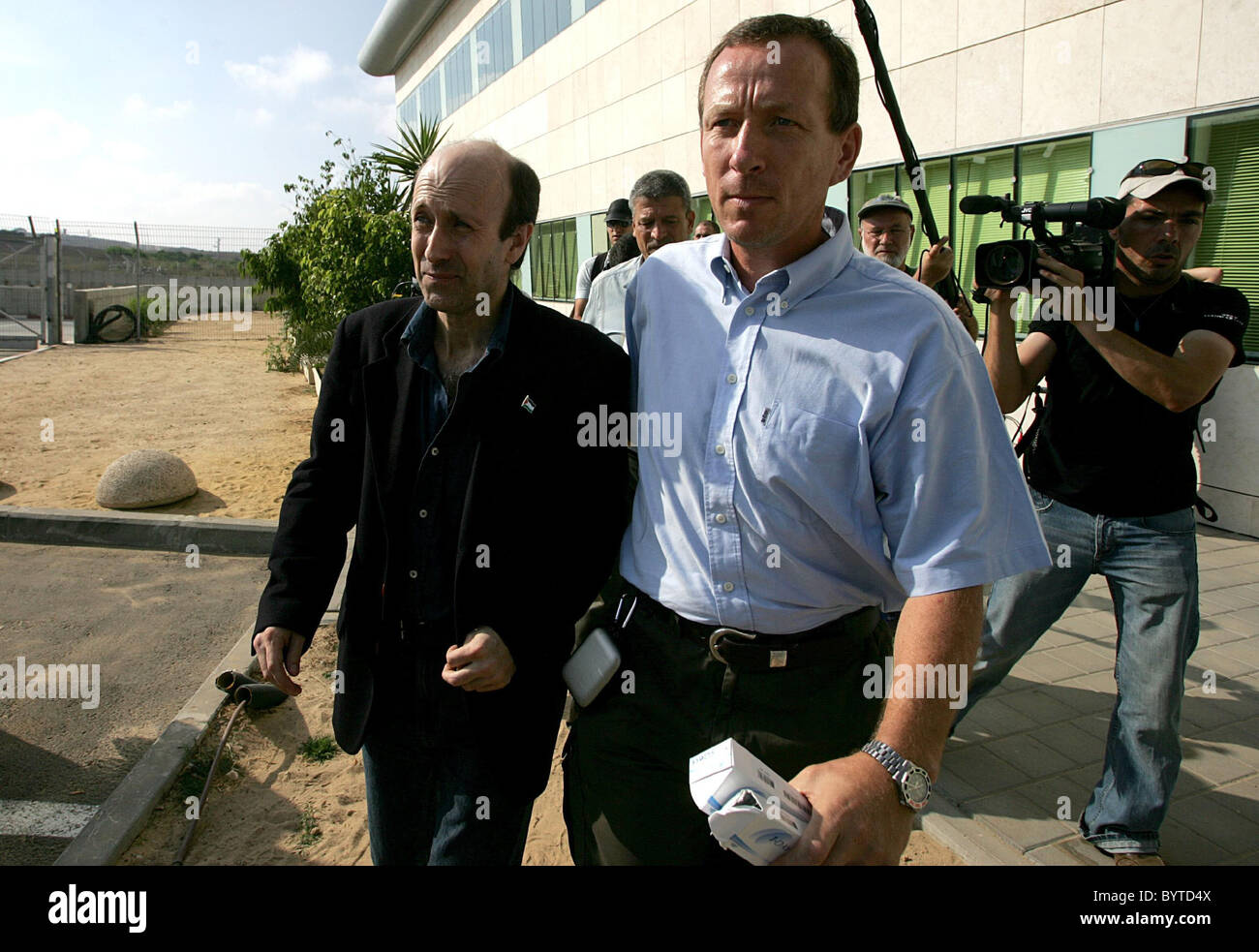 BBC journalist Alan Johnston holds a press conference after being ...