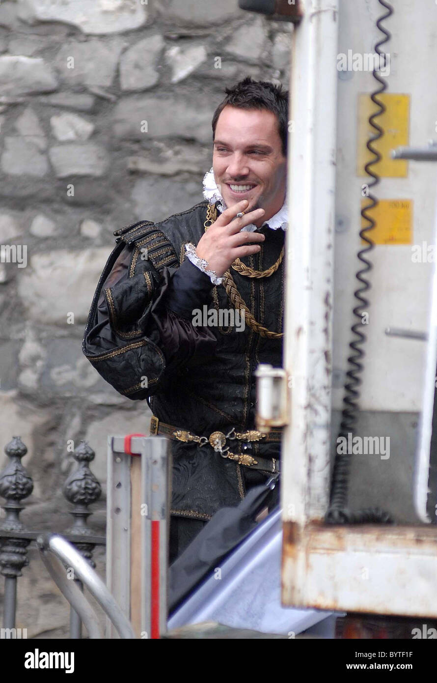 Jonathan Rhys Meyers Filming for the second series of 'The Tudors' on ...