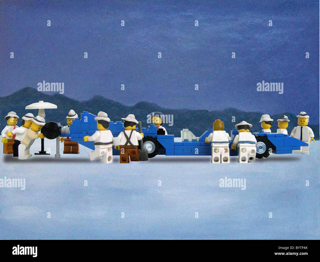 Bluebird bonneville jack vettriano lego hi-res stock photography and ...