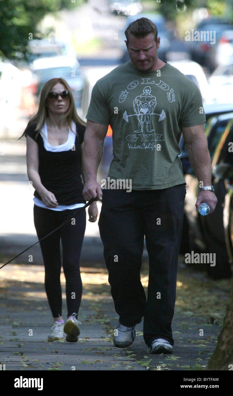 Geri Halliwell and her personal fitness instructor Tim Blakeley leave ...