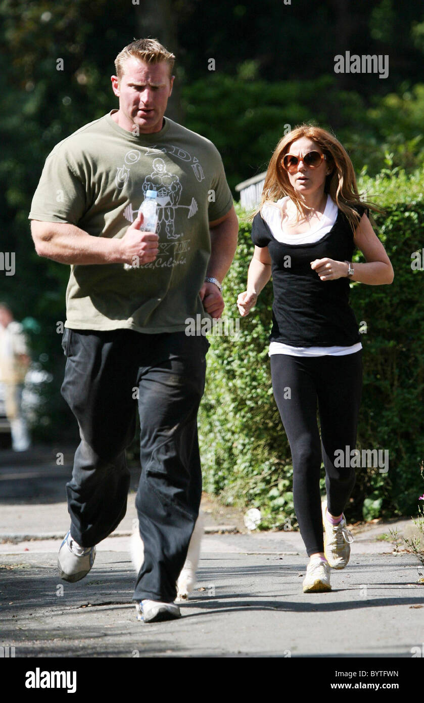 Geri Halliwell and her personal fitness instructor Tim Blakeley leave ...