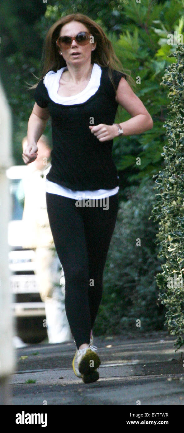 Geri Halliwell and her personal fitness instructor Tim Blakeley leave ...