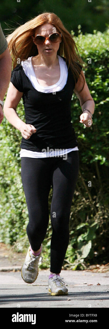 Geri Halliwell and her personal fitness instructor Tim Blakeley leave ...