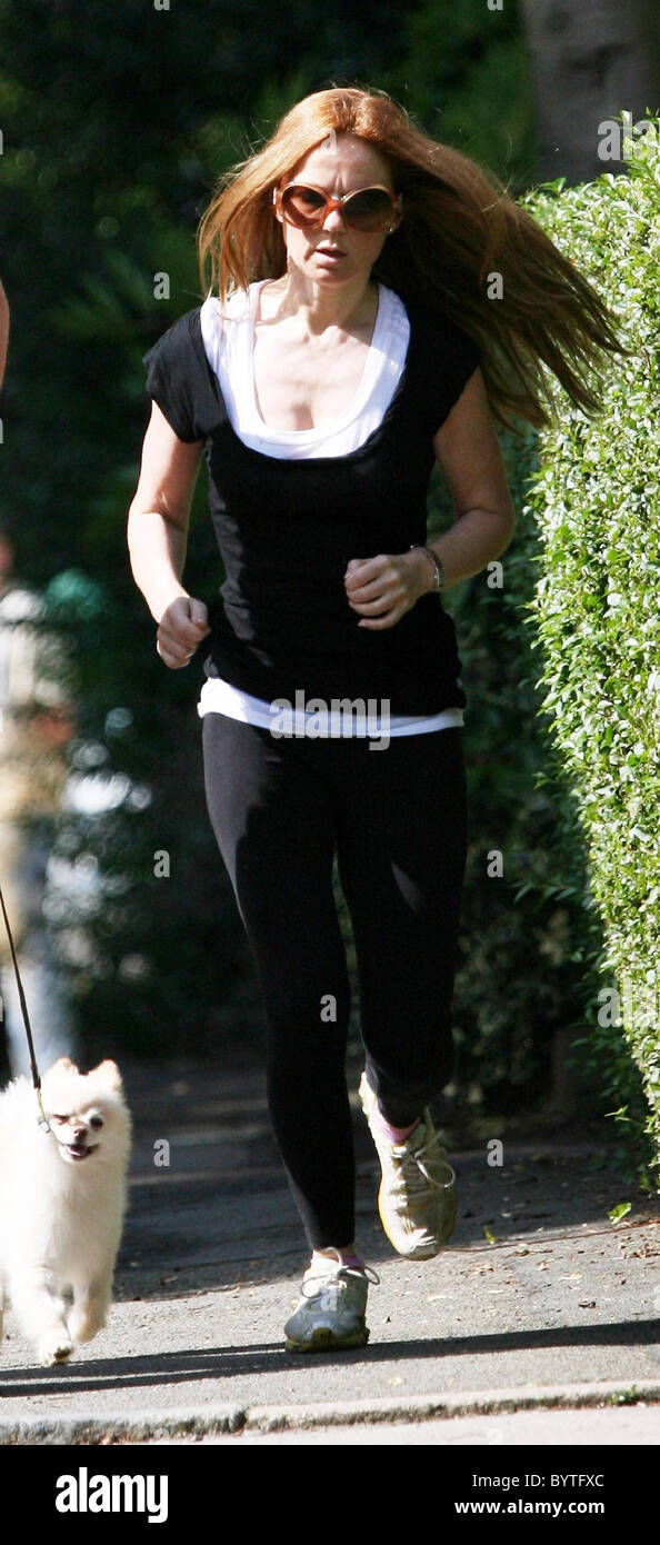 Geri Halliwell and her personal fitness instructor Tim Blakeley leave ...