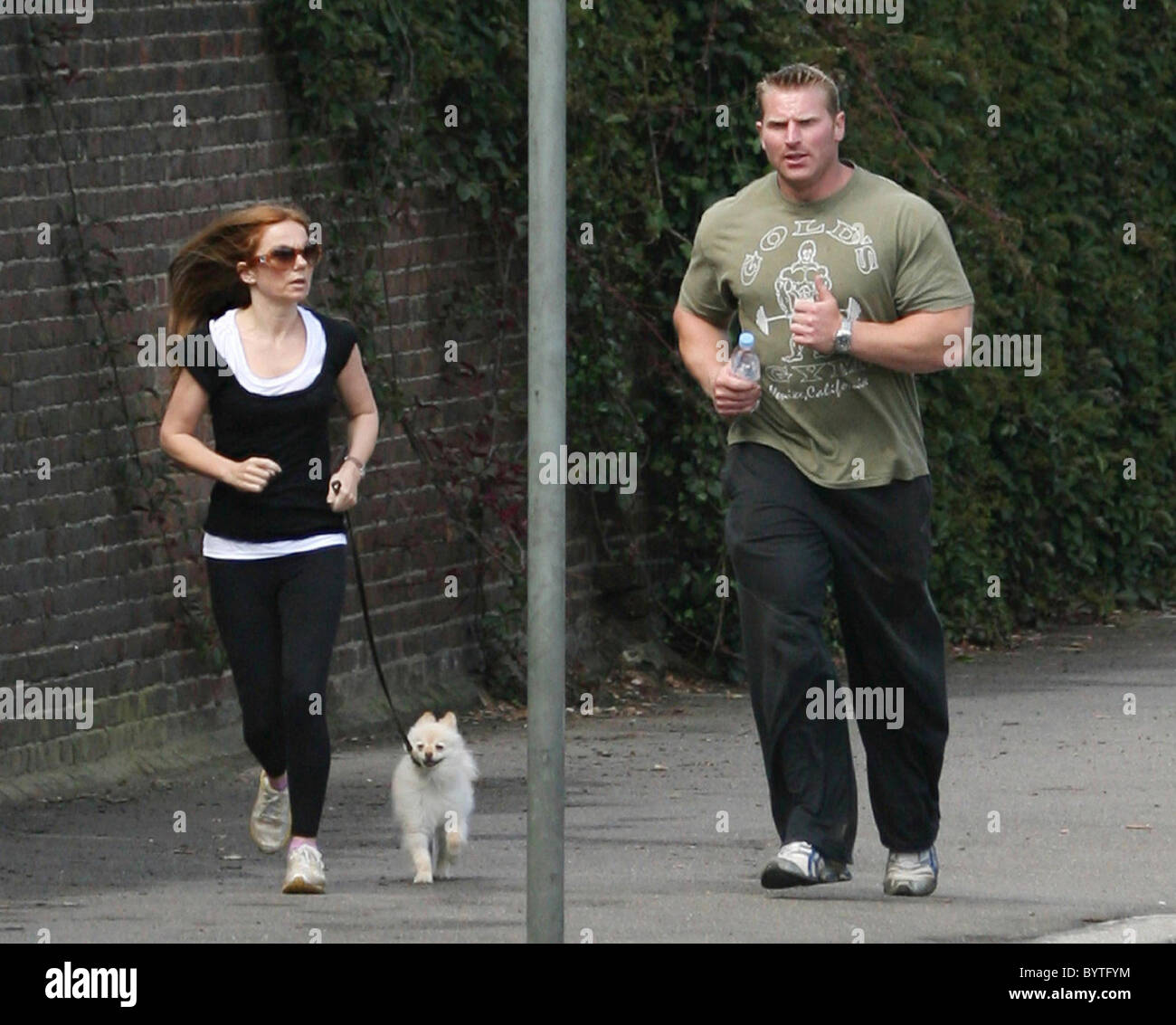 Geri Halliwell and her personal fitness instructor Tim Blakeley leave ...