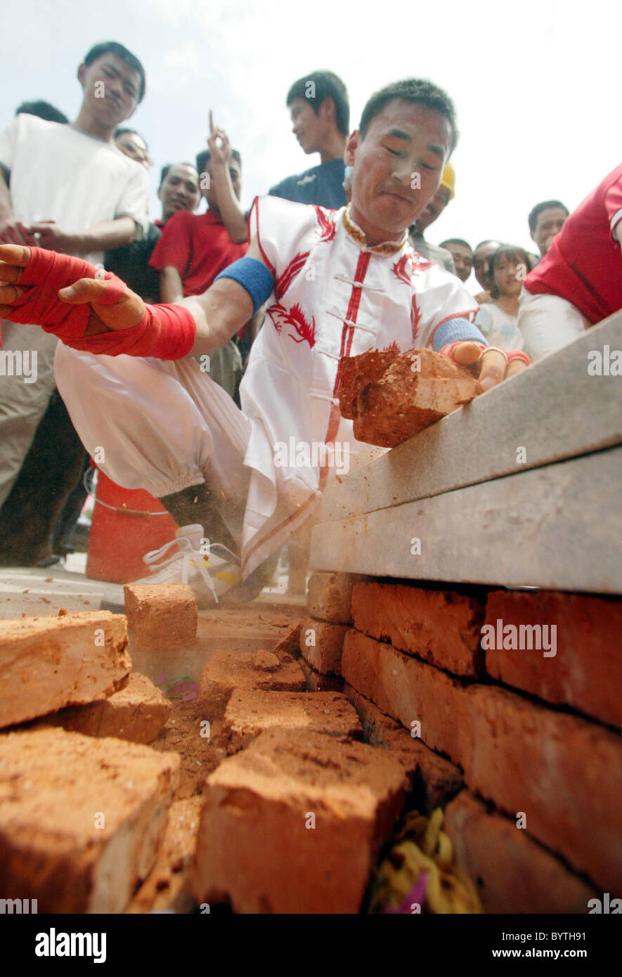 * HIT LIKE A TON OF BRICKS A martial arts hardman has made a career out ...