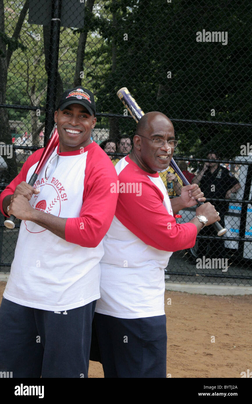 The Today Show' news anchors Tiki Barber and Al Roker ABC's 'Good ...