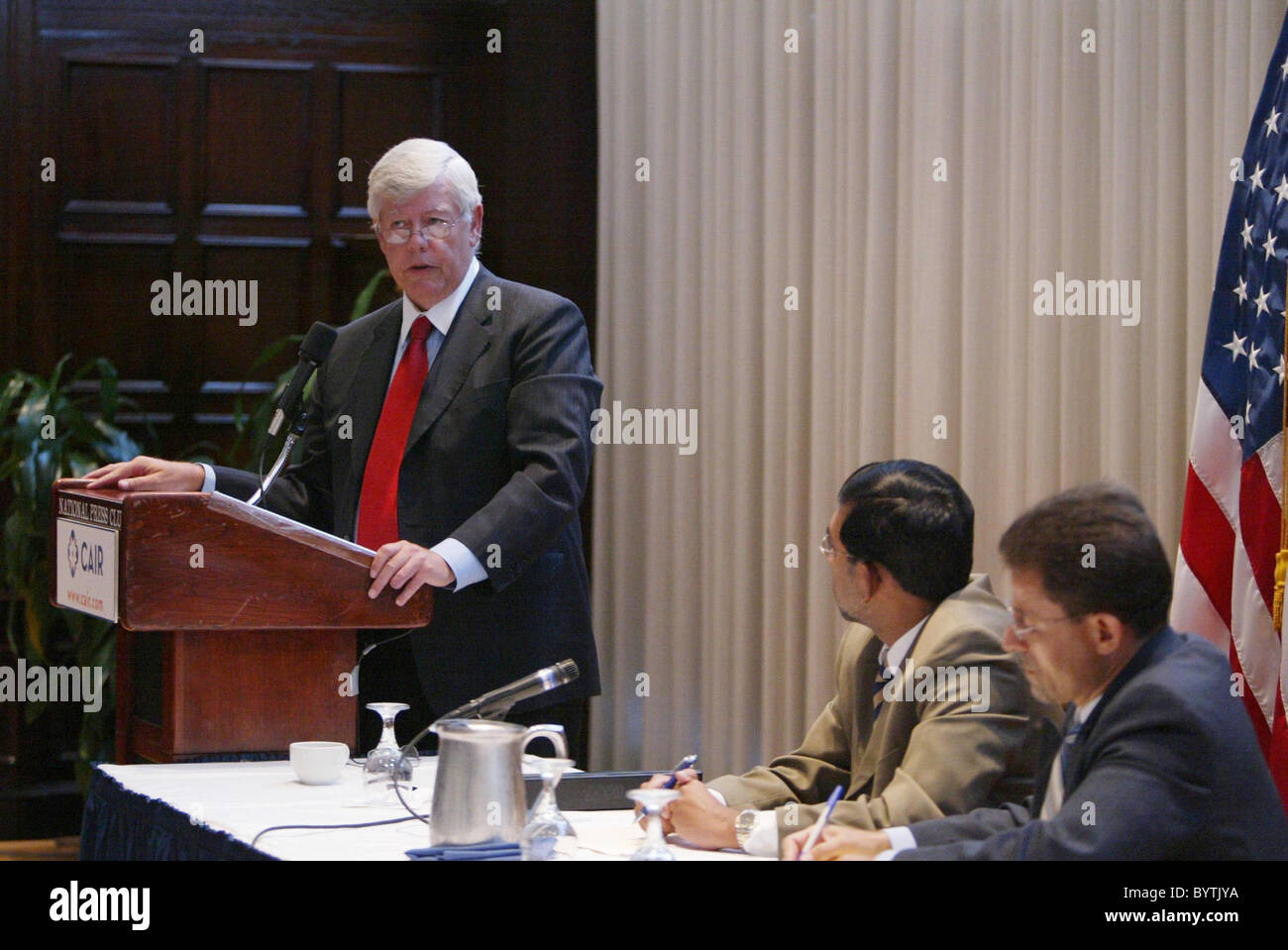 Dr. Mohamed Nimer,Dr. Parvez Ahmed and David Keene David Keene of the ...