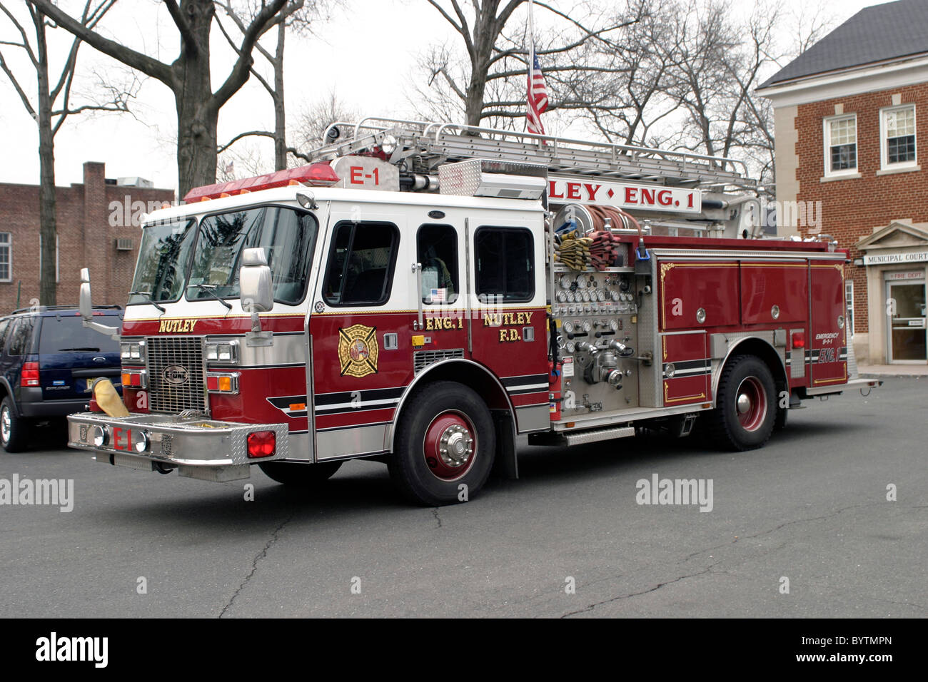 E-ONE QUINT Engien 1 Nutley FD Stock Photo - Alamy