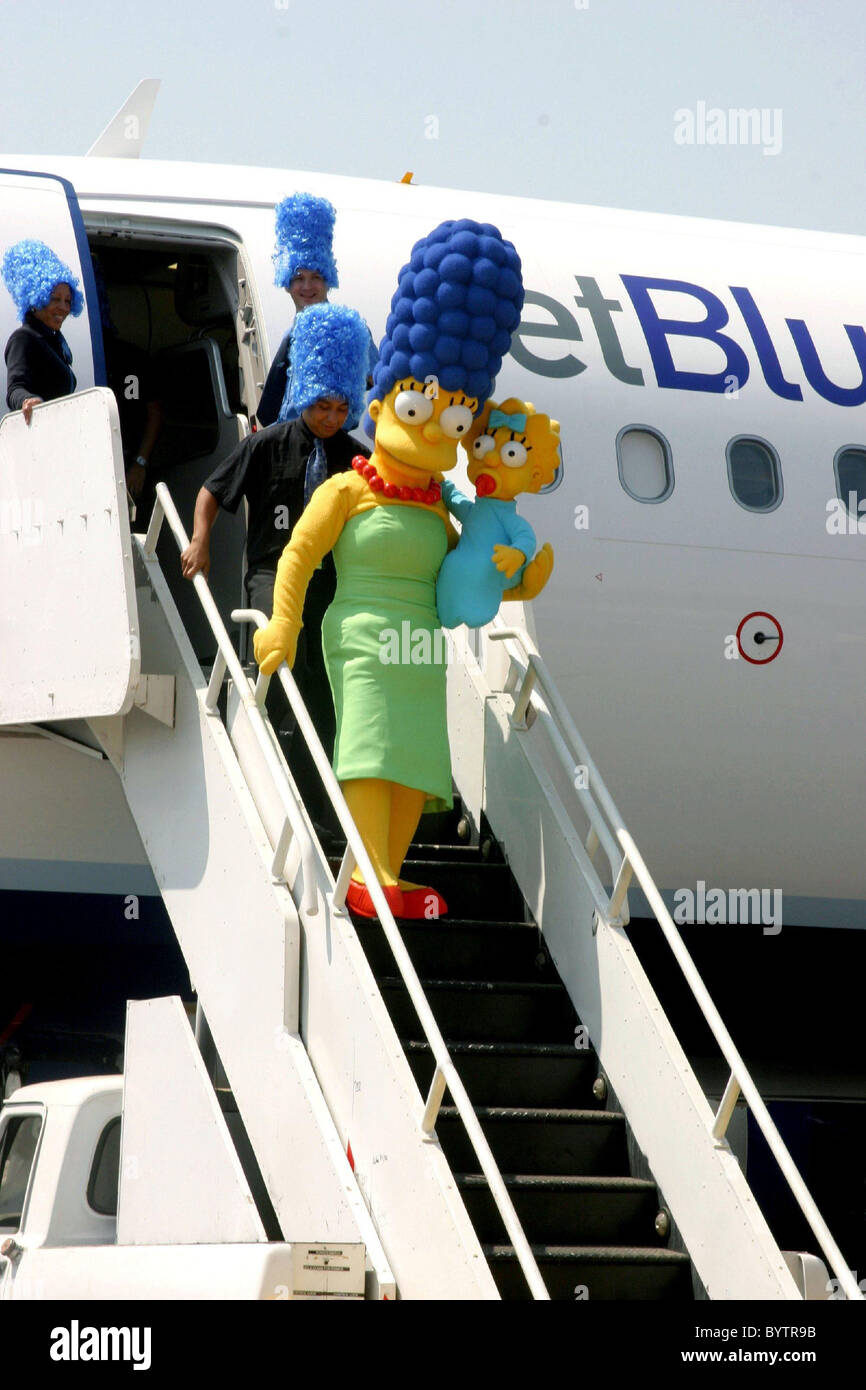 Marge Simpson Jet Blue unveils aircraft in celebration of ' The ...