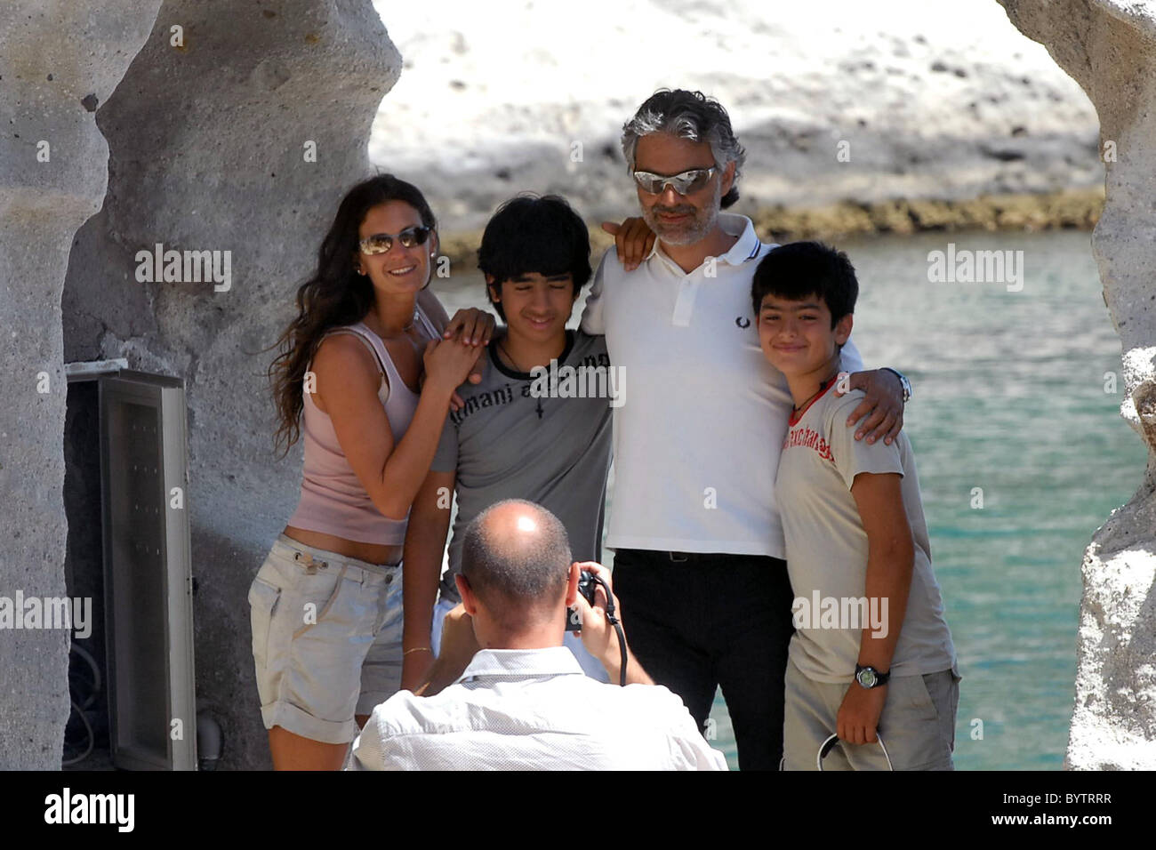 Andrea Bocelli, his new girlfriend Veronica Berti, and his two sons ...
