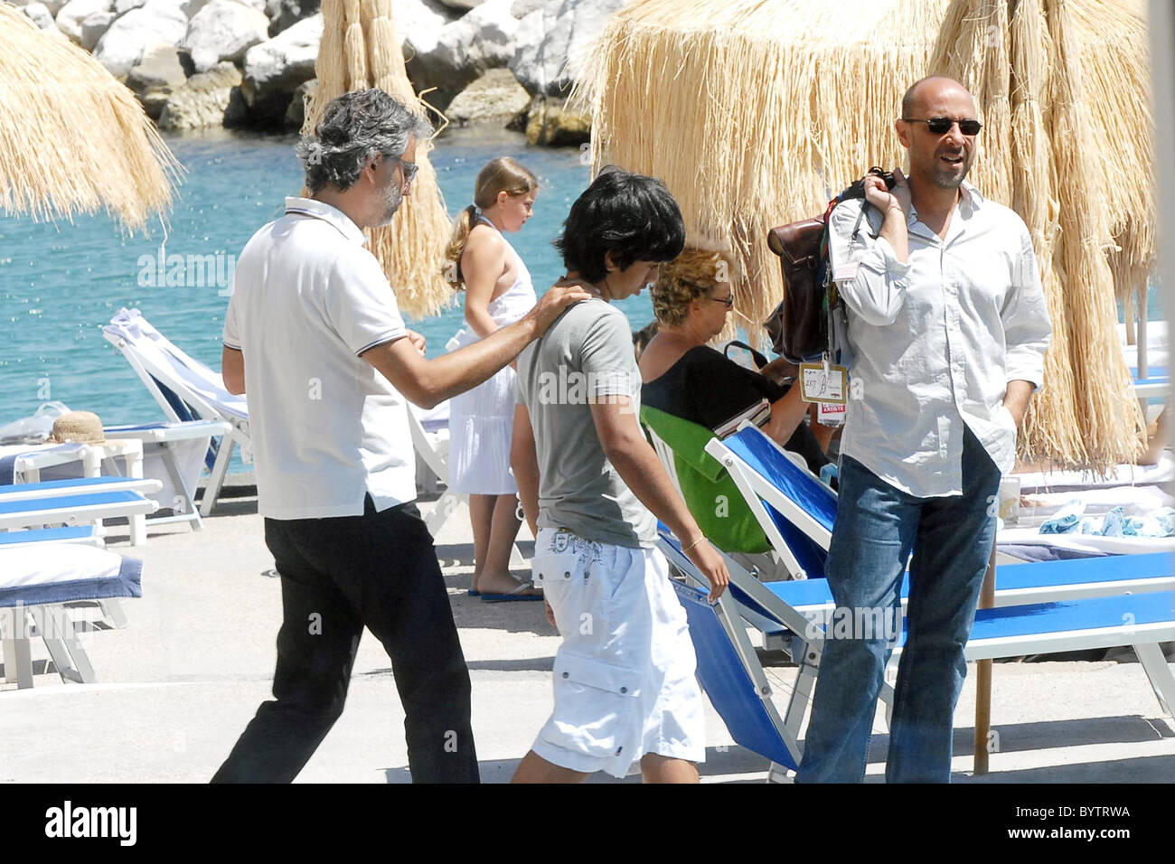 Andrea Bocelli, his new girlfriend Veronica Berti, and his two sons ...