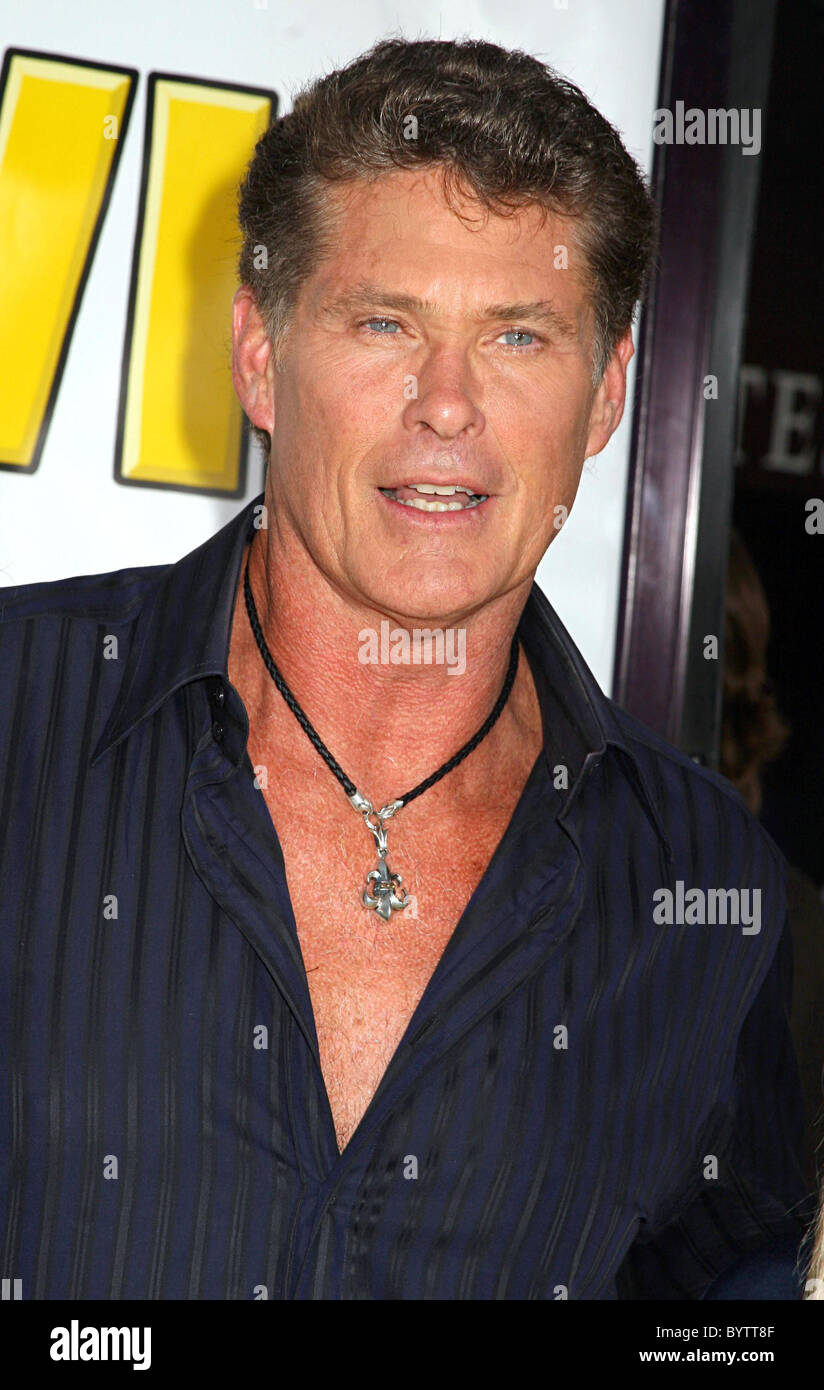 David Hasselhoff 'The Simpsons Movie' premiere at the Mann Village ...