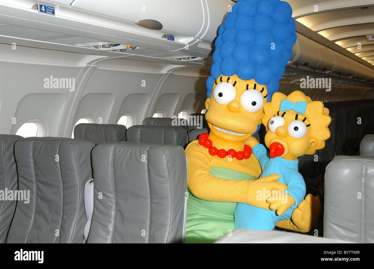 Unveiling of Jet Blue's 'Simpson's' themed airplane at the Burbank ...