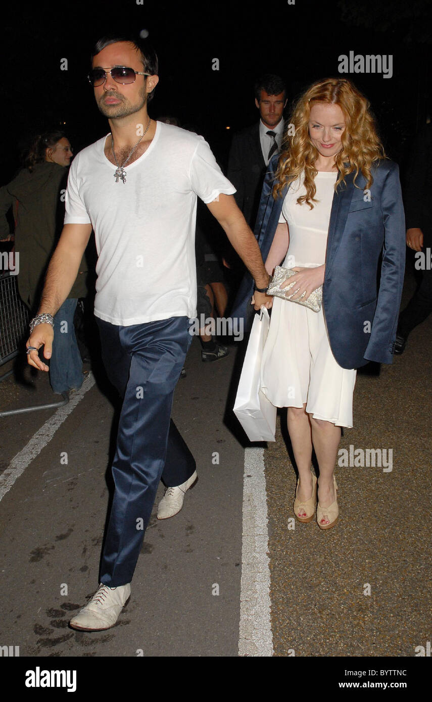 Geri Halliwell and Evengy Lebedev The Summer Party - Departures held at ...