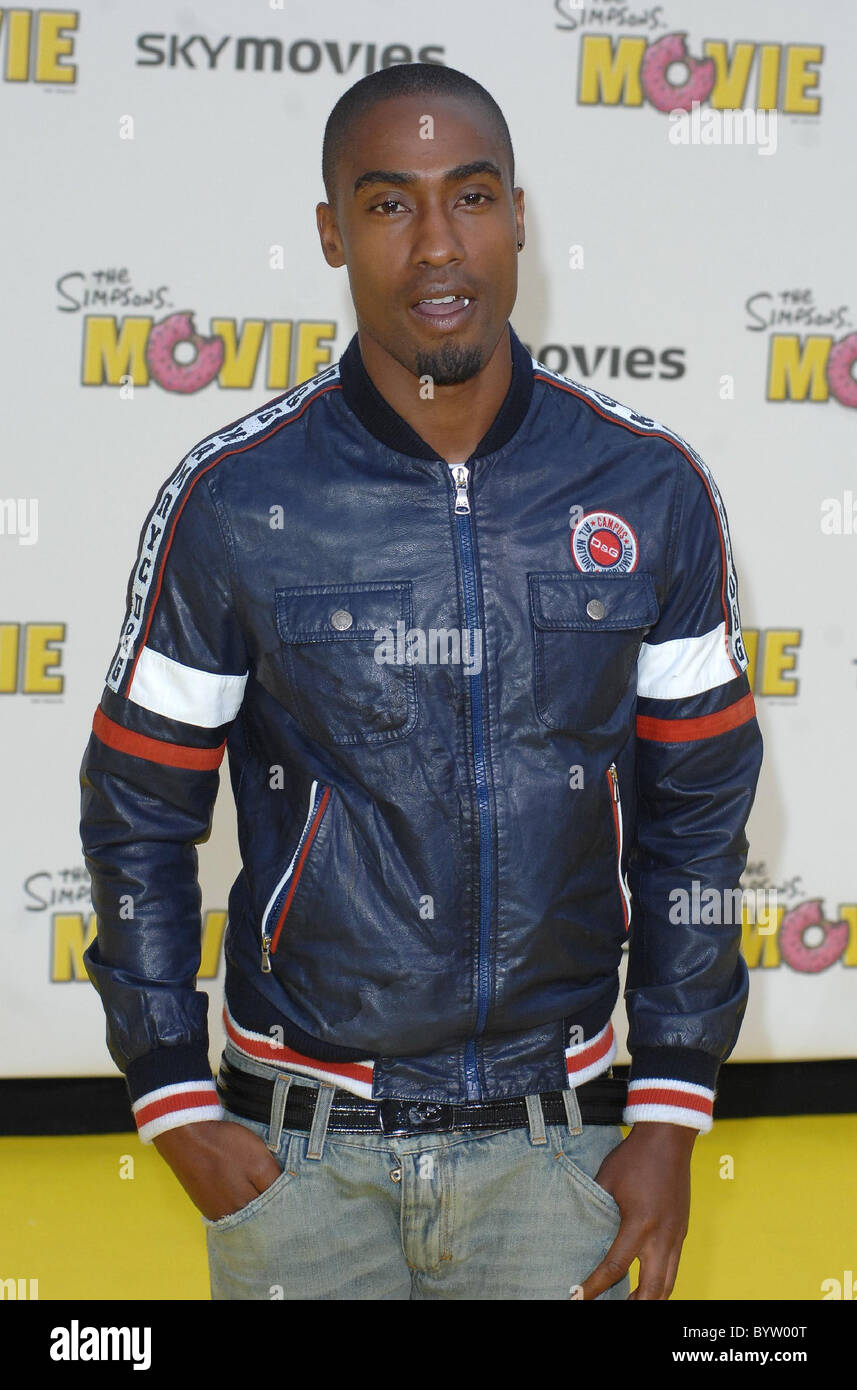 Simon Webbe 'The Simpsons Movie' UK premiere at Vue Cinema - Arrivals ...