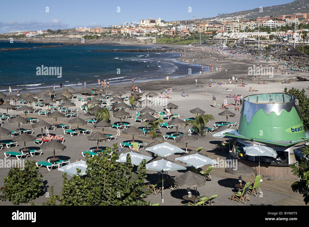Playa Fañabe, Playa de las Americas, Tenerife, Canary Islands, Spain ...
